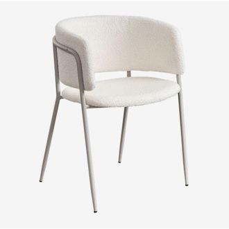 Sklum Nalon gepolsterter Esszimmerstuhl Braun Tapioca - Sklum