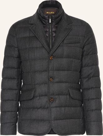 Moorer Moorer Daunenjacke Nomos Mit Abnehmbarer Blende grau