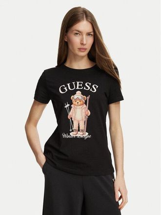 Guess T-Shirt V6BI19 K6749 Schwarz Regular Fit