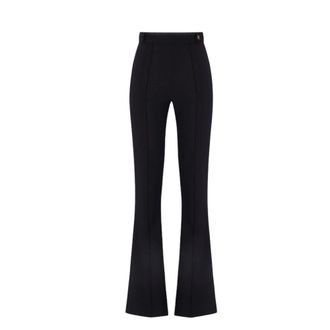 Elisabetta Franchi Femme, Pantalons, Noir, Taille: 44 FR Pantalon Charme Logo