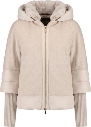 Moorer Femme, Vestes, Beige, Taille: 40 FR Medea BA3 Down Jacket