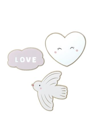 Vertbaudet 3er Set Wanddeko beige TU