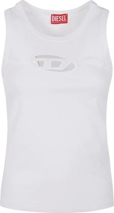 Diesel Femme, Tops, Blanc, Taille: 38 FR T-shirt &agrave; Imprim&eacute; Graphique Col Rond