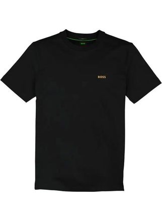 HUGO BOSS Herren T-Shirt schwarz Baumwolle