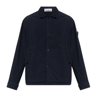 Stone Island Leichte Jacke mit Kragen - - Jackets - Herren - Blau - L