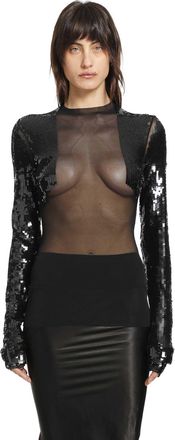 Rick Owens Temple Dennis Embellished Top