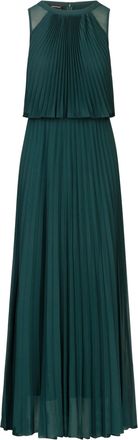 Apart Fashion Damen Langes plissiertes Abendkleid, ärmelloses Maxikleid, Rundhalsausschnitt, fließender A-Linien-Rock, formelles Hochzeitsgastkleid, leichtes Sommer