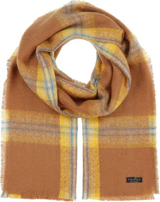 Fraas Cashmink Schal 63 x 200 cm - Weicher als Kaschmir - Made in Germany - Stola kariert für Damen - Perfekt für Herbst und Winter Camel