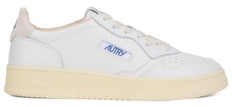 Autry High-Sole Leather Sneakers - White