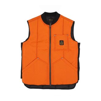 RefrigiWear Orange Nylonweste mit Rei&szlig;verschluss - - Jackets - Herren - Orange - XL