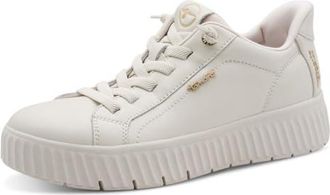 Tamaris Comfort baskets Step In femme cuir plates &agrave; enfiler Wide Fit, Offwhite, 40 EU