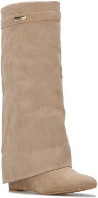 La Modeuse Bottes compens&eacute;es trompe-loeil