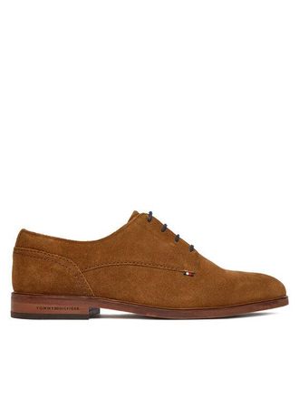 Tommy Hilfiger Halbschuhe Hilfiger Suede Dress Shoe FM0FM05776 Braun
