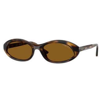 Vogue Eyewear Vogue - Lunettes de soleil ovales - Femme - Accessoires - Brun - Taille: 55 MM