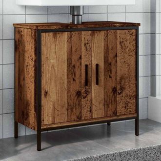 vidaXL Vidaxl - Waschbeckenunterschrank Altholz-Optik 60x30x60 cm Holzwerkstoff