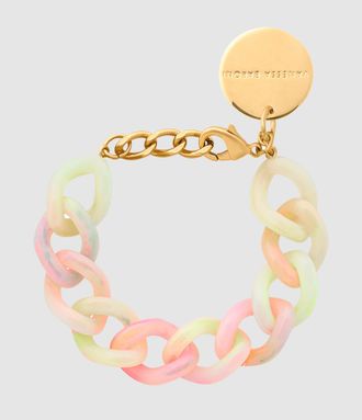 Vanessa Baroni Bracelet Mini Flat Chain Neon Rainbow