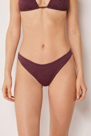 Calzedonia Brazilian-bikinihose Precious Jacquard Bordeaux