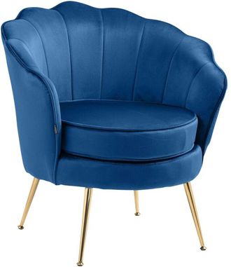 Clp Stuhl Rosita Samt blau