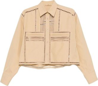 Ermanno Scervino Femme, Blouses et Chemises, Beige, Taille: 36 FR Chemises