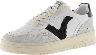 Victoria Sneaker Seul Lederoptik & Animal Print-Logo & Lasche aus Lammfellimitat 1257124 f&uuml;r Damen Negro 38