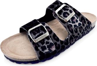 Thies Pantolette thies 1856 Rec Velvet Leo Sandal