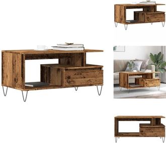 vidaXL Vidaxl - Couchtisch Altholz-Optik 90x49x45 cm Holzwerkstoff - Couchtisch - Couchtische - Beistelltisch - Sofatisch