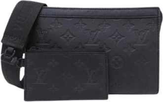 Louis Vuitton Pre-owned Monogram Shadow Gaston Wearable Wallet Shoulder Bag - Femme - Pre-owned - Noir - Taille: ONE Size