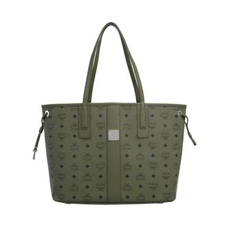 MCM Shopper - Liz Vi Shopper Medium - Gr. unisize - in Gr&uuml;n - f&uuml;r Damen