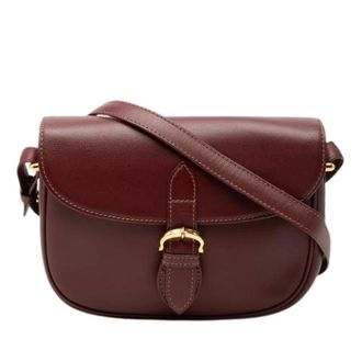 Cartier Sac bandouli&egrave;re en cuir pr&eacute;-poss&eacute;d&eacute; - Femme - Pre-owned - Rouge - Taille: ONE Size