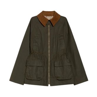 Pennyblack Waxed Cotton Coat - - Jackets - Damen - Gr&uuml;n - XL