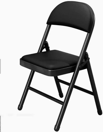 Generic Tragbarer Klapphocker für Erwachsene - Stapelbarer Stahlrahmen Stuhl für Home Office Hochzeit Party - kompaktes weißes Design für den Innen- und Außen