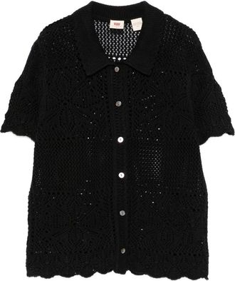 Levi's Susanna Floral Crochet Shirt Anthracite