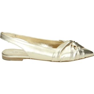 Kennel & Schmenger Goldene Sling-back Sandale Leder Gummi - - Shoes - Damen - Grau - 37 1/2 EU