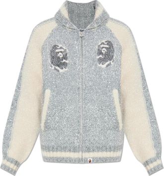 A Bathing Ape A Bathing Ape, Homme, Vestes, Gris, Taille: M Logo Jacket