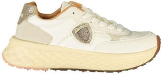 Blauer Beige Poliurethan Damen Sneaker