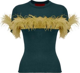 La DoubleJ Femme, Pulls, Vert, Taille: M High Kick Tee