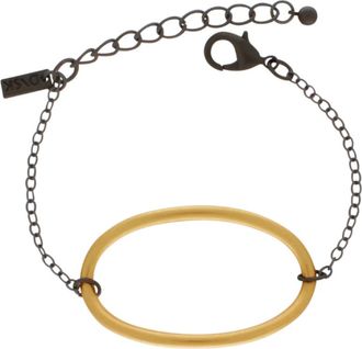 Dansk Copenhagen Tempeste In:store Bracelet &agrave; Maillons Bicolore - Femme - Accessoires - Noir - Taille: ONE Size