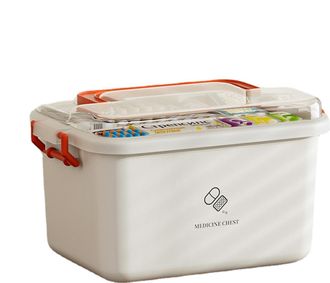 Generic Medizin Organizer Box - Medizin Organizer Und Lagerung, Erste Hilfe Box Fall | Kindersicherer Medizinverschluss Organisator, Haushalt medizinischer Bo