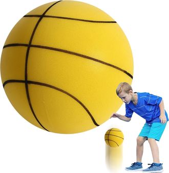 Generic Leiser Ball - Toy Safe B&auml;lle, leise, leicht, f&uuml;r den Innenbereich, Trainings-Basketball, sto&szlig;fest, f&uuml;r Spielzimmer, Innenh&ouml;fe, Fitnessstudios, Terrass