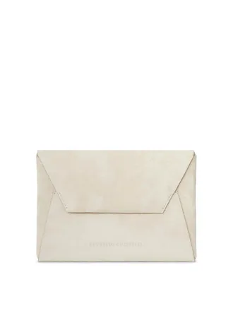 Brunello Cucinelli Clutch - Wei&szlig;
