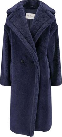 Max Mara Femme, Manteaux, Bleu, Taille: 38 FR Manteau crois&eacute;