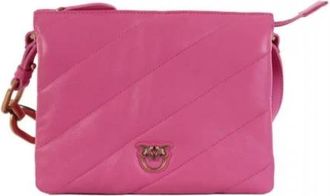 Pinko Pinko, Femme, Sacs, Rose, Taille: ONE Size Twins Mini Maxi Quilt Sac Bandouli&egrave;re