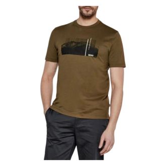 HUGO BOSS Homme, Tops, Vert, Taille: 2XL T-shirt style Jungle