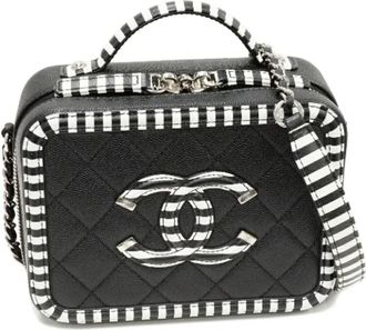 Chanel Pre-owned Cuir sacs-chanel - Femme - Pre-owned - Noir - Taille: ONE Size