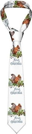 Generic Cravate Pour Hommes Jumusi Joyeux No&euml;l Animal &Eacute;cureuil &Eacute;troit Tie &Eacute;l&eacute;gant Cravate Pour Homme Pour Remise De Dipl&ocirc;me Affaires &Eacute;v&eacute;nements