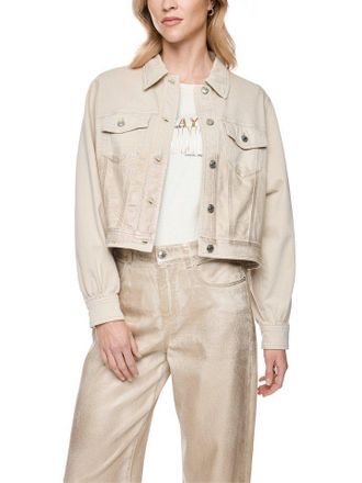 Marc Cain Jeansjacke Golden Hour Premium Damenmode mit Gold-Finish