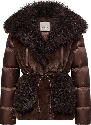 Moncler Moncler Immersif 2-in-1 Short Down Jacket, Women, Brown, Size: 00