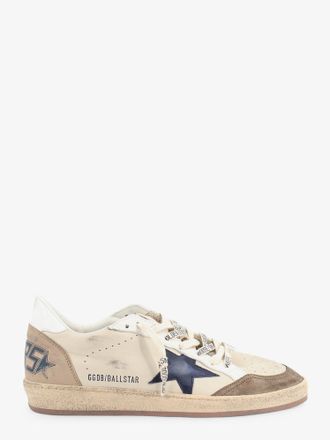 Golden Goose Leather Ballstar with iconic side logo - GOLDEN GOOSE DELUXE BRAND - gender_Man
