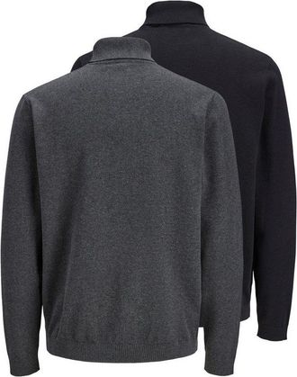 Jack & Jones Rollkragenpullover JJEBASIC KNIT ROLL NECK 2PK MP (Packung, 2-tlg) Baumwolle, regular fit