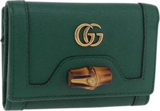 Gucci Portefeuille Vintage doccasion - Femme - Pre-owned - Vert - Taille: ONE Size
